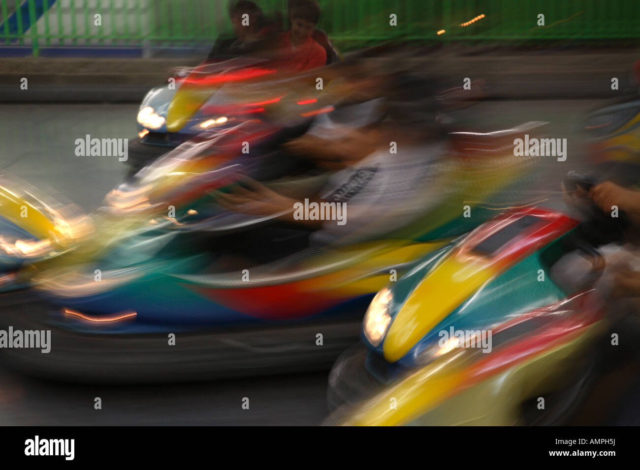 Dodgem Cars Dodgems Bumper Funfair Nettuno Park Catania Sciliy Italy ...