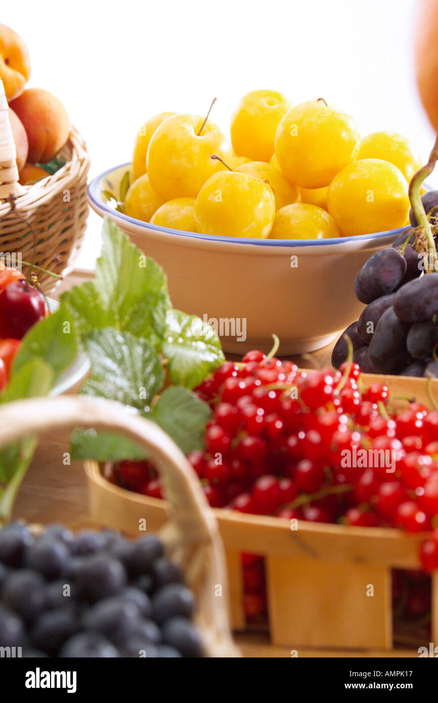 Various fruits, close-up Stock Photo - Alamy