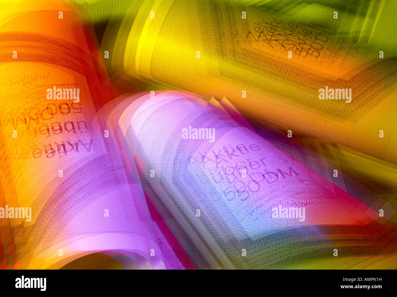 Rolled German Stocks Stock Photo - Alamy