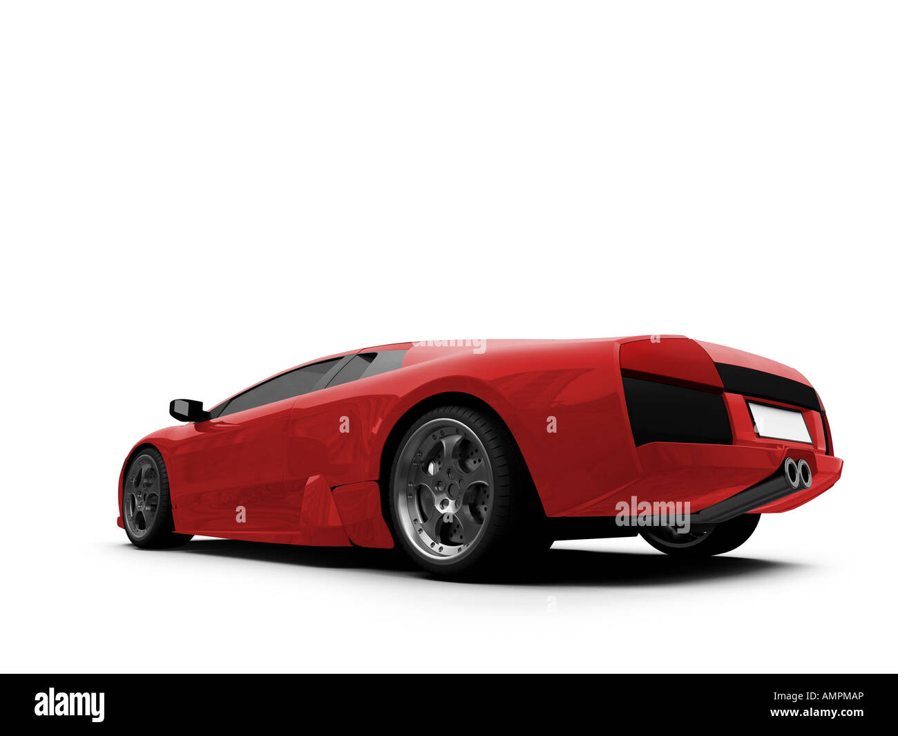 isolated sport car on white background Stock Photo - Alamy
