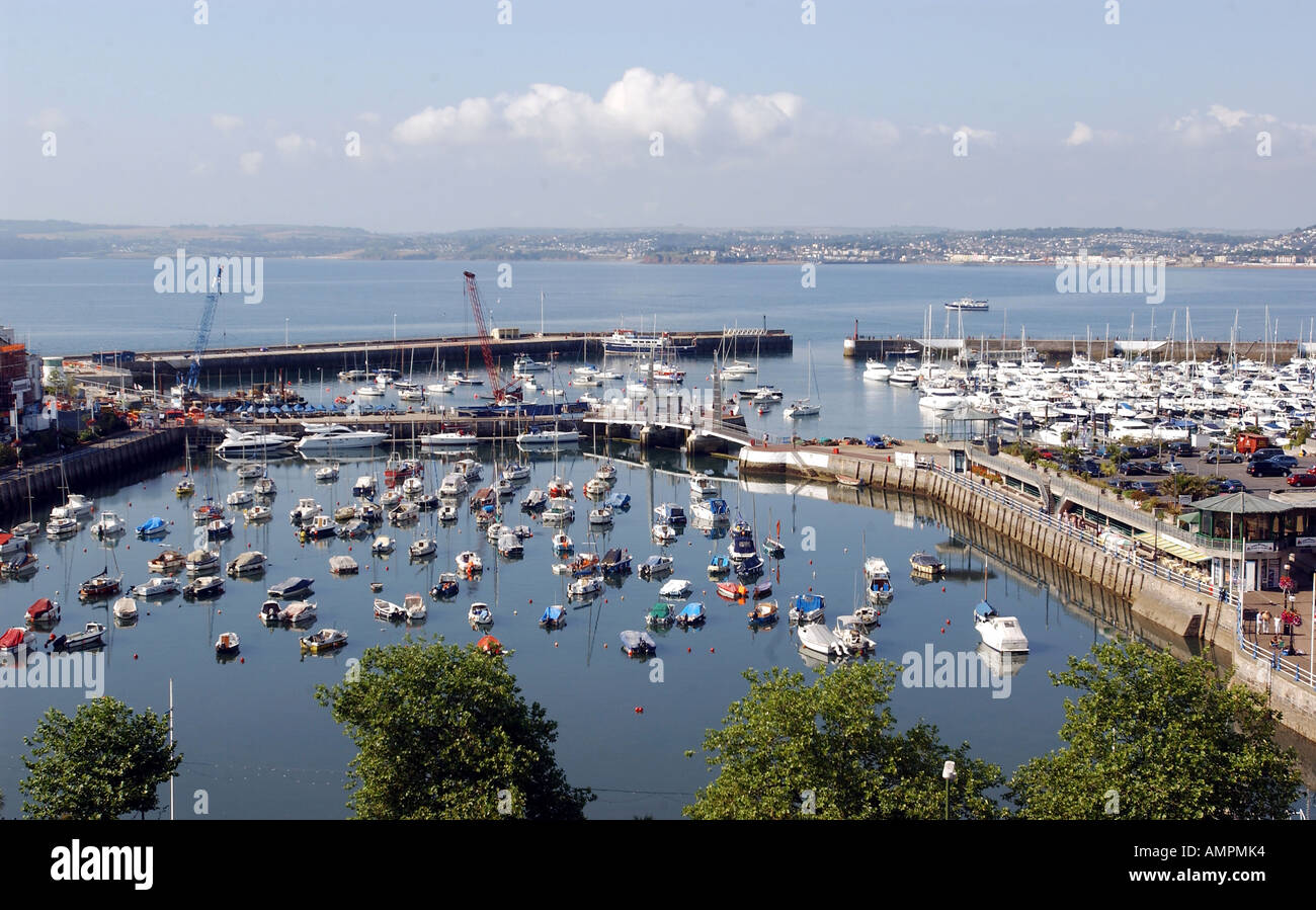 GV of Torquay harbour, Devon, English Riviera Stock Photo - Alamy