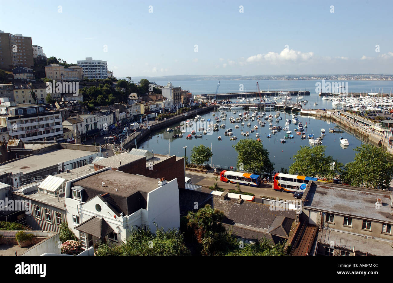 GV of Torquay harbour, Devon, English Riviera Stock Photo - Alamy