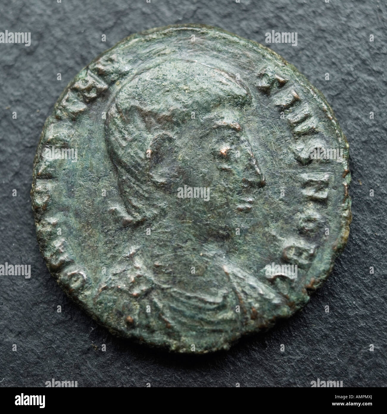 Bronze Roman Coin. Constantinus II Stock Photo - Alamy