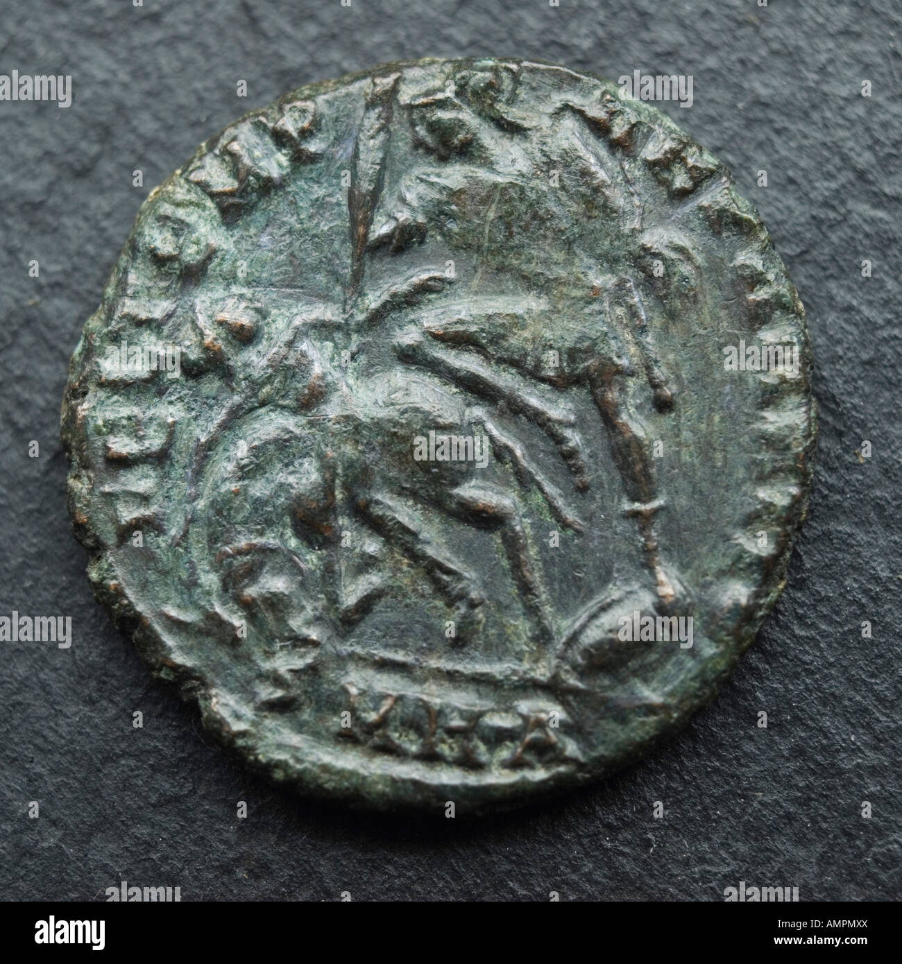 Bronze Roman Coin. Constantinus II Stock Photo - Alamy