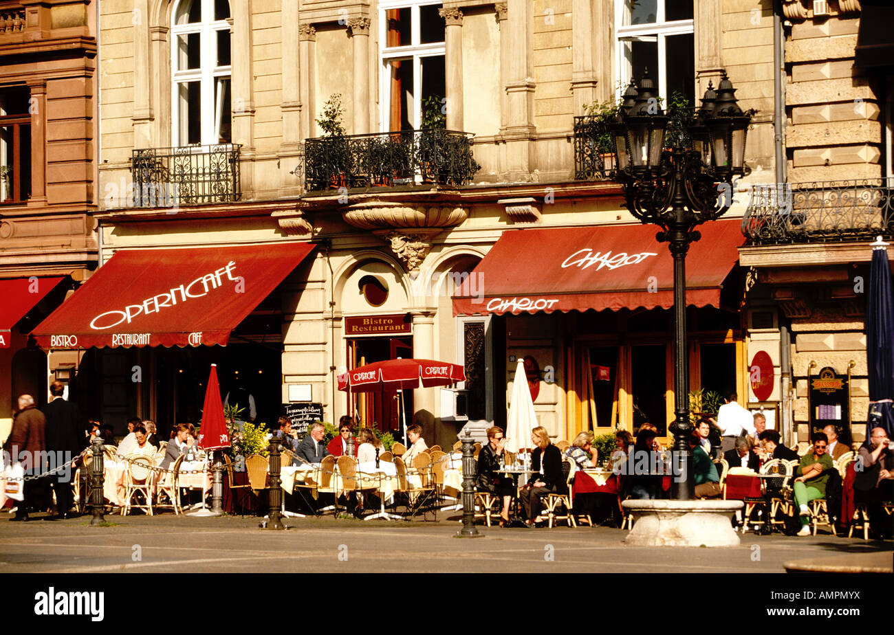 cafes near the alt opera, the old opera house in frankfurt germany ...