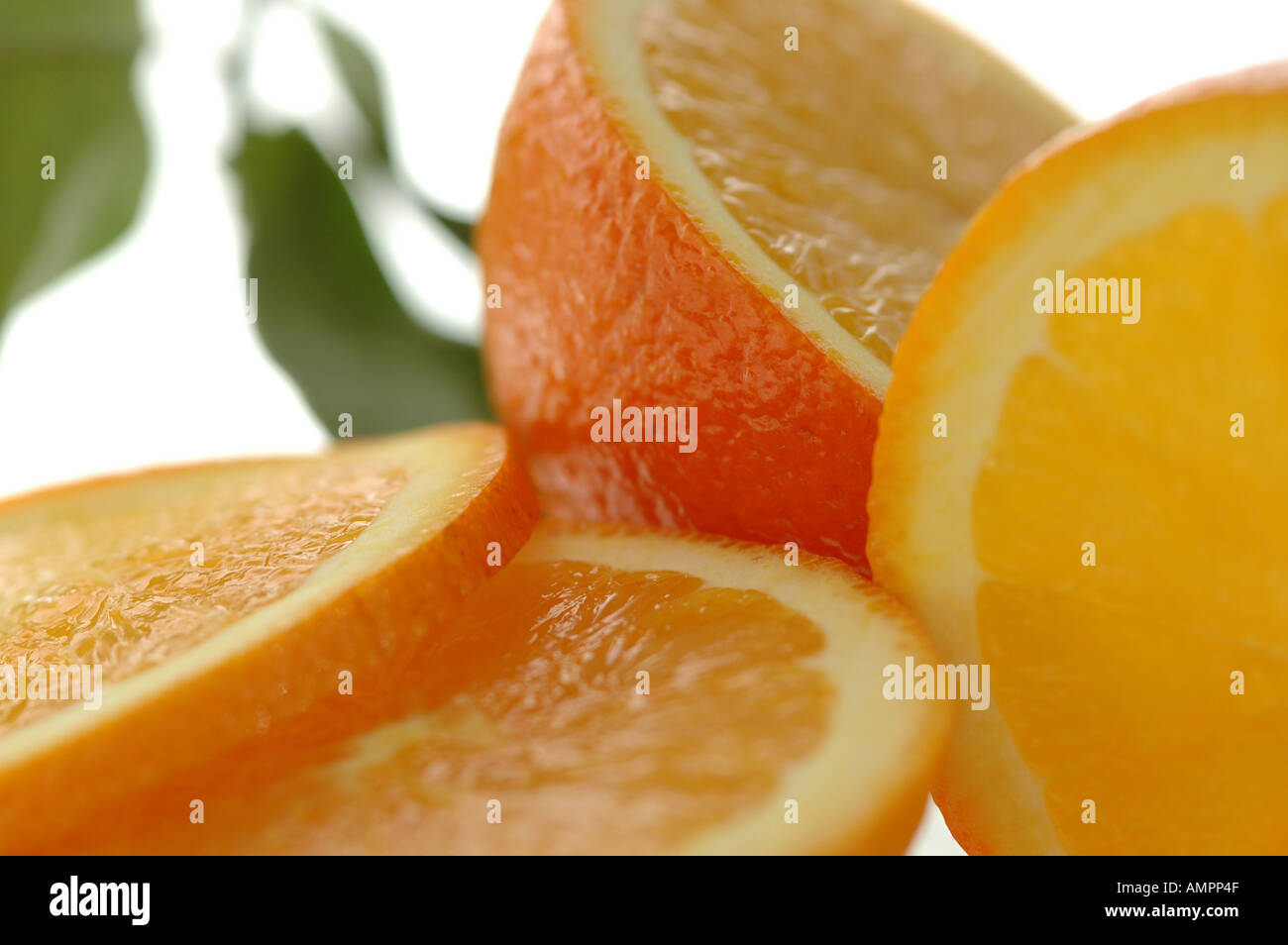 Close up of the cross section of an orange hi-res stock photography and ...
