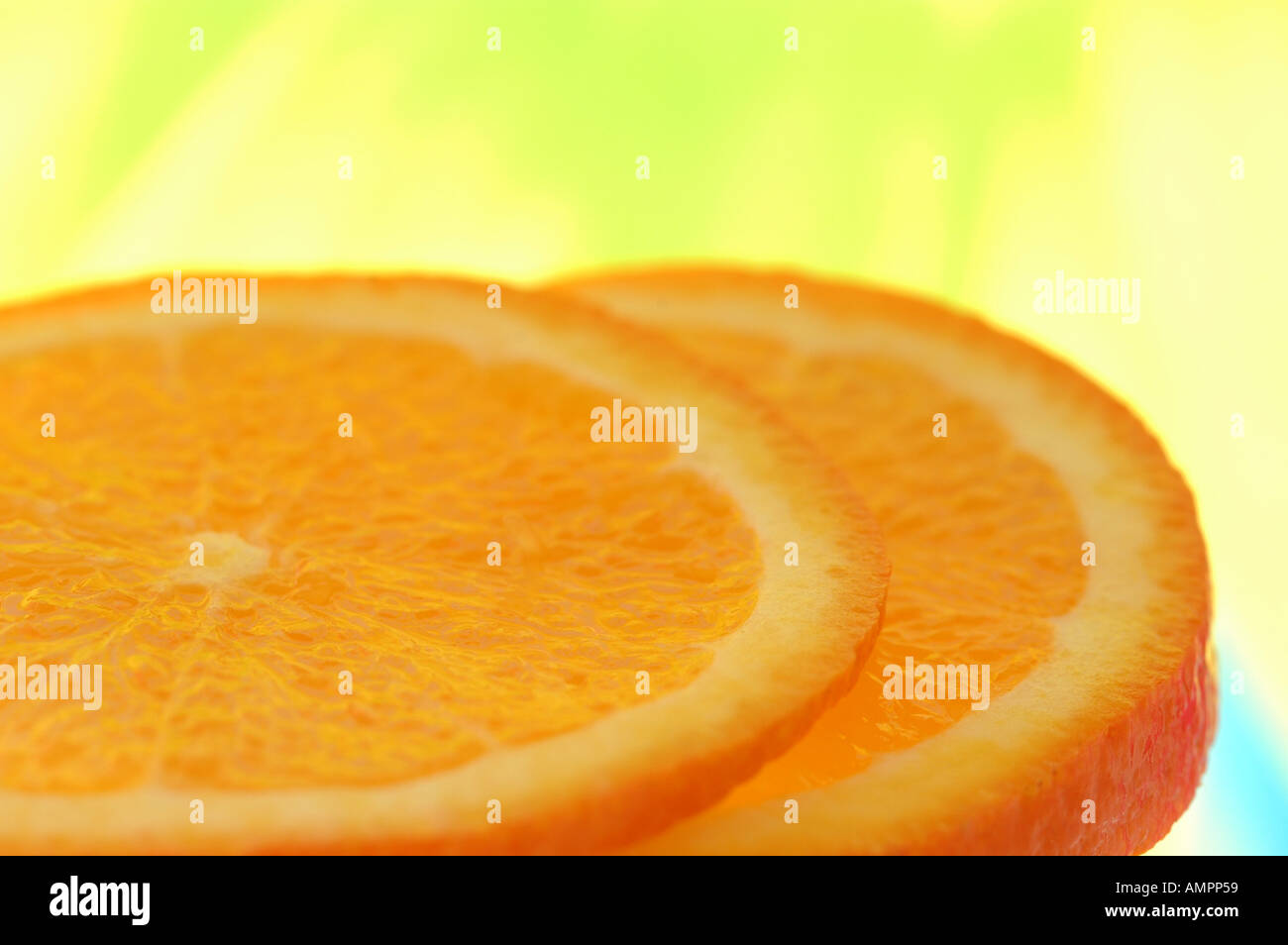 Close up of the cross section of an orange hi-res stock photography and ...