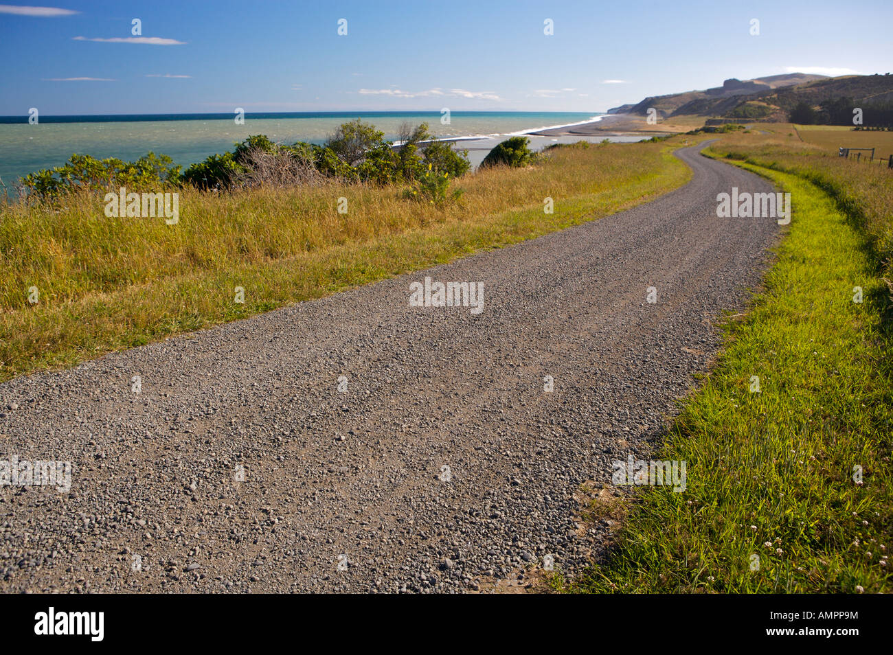 Hurunui River Mouth near Cheviot, East Coast, South Island, New Zealand ...