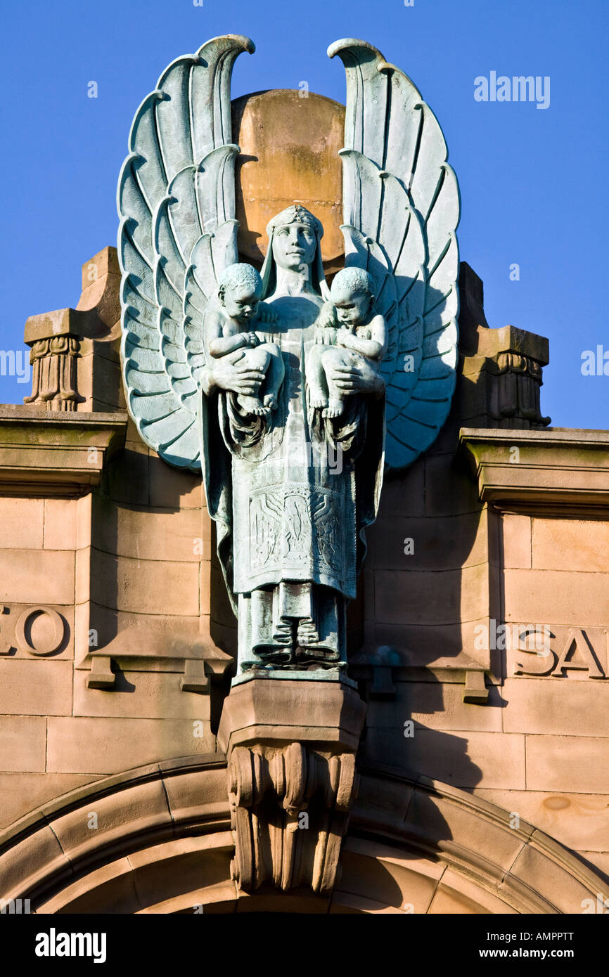 The Russell Institute Paisley, Scotland with its magnificent bronze ...