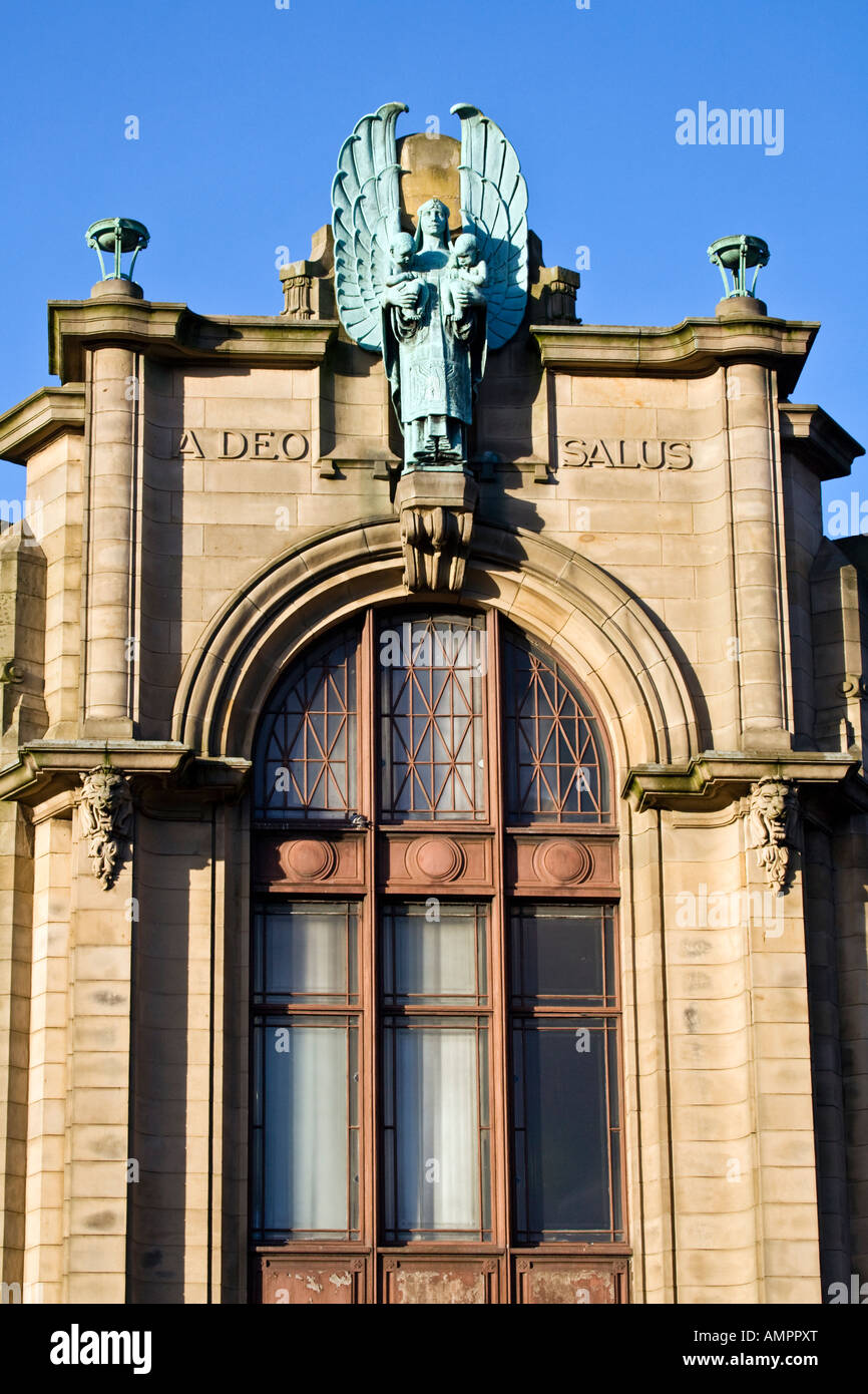 The Russell Institute Paisley, Scotland with its magnificent bronze ...