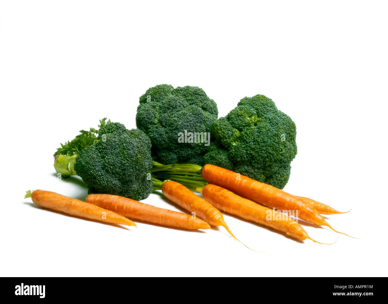 Broccoli and carrots Stock Photo - Alamy