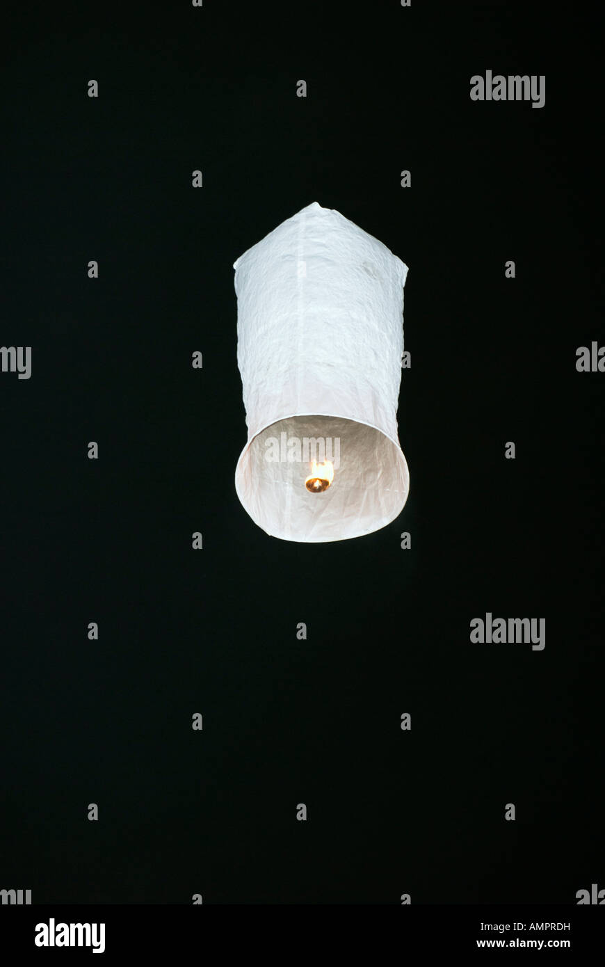 Asian Paper Lantern Floating In Sky At Night Thailand Loi Krathong ...