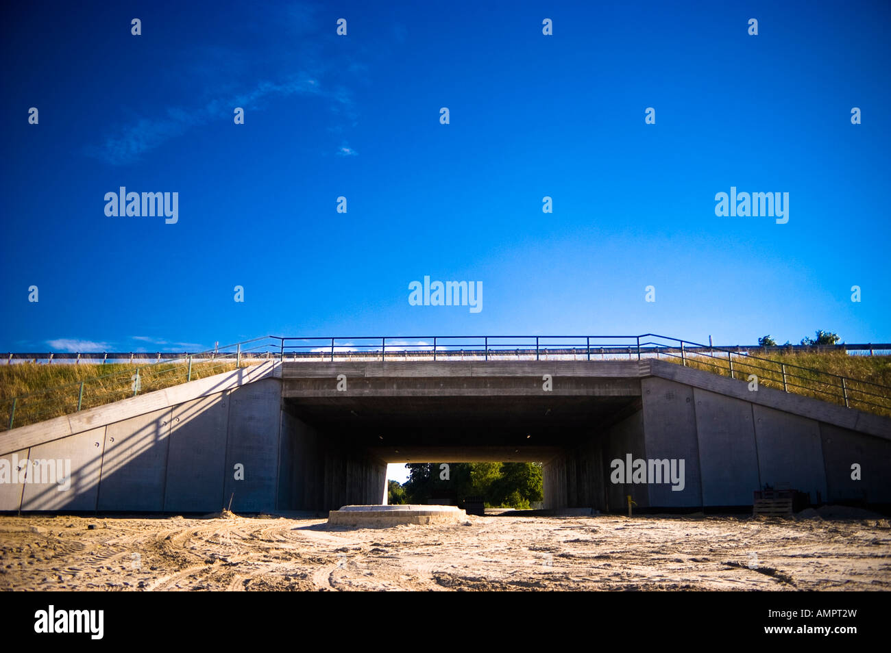 Newly build highway bridge Stock Photo - Alamy