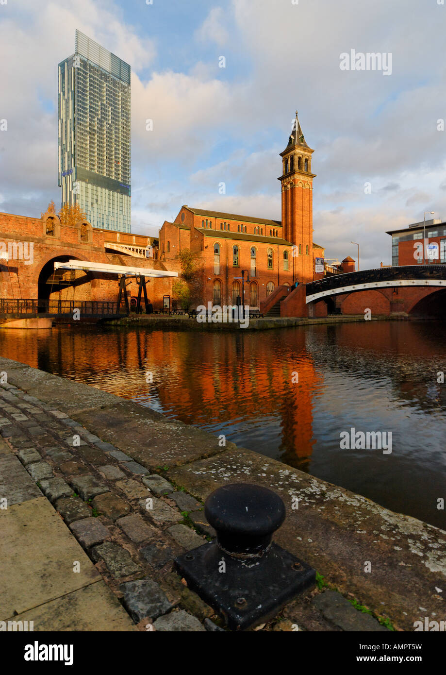 Manchester Castlefield and Beetham Tower Stock Photo - Alamy