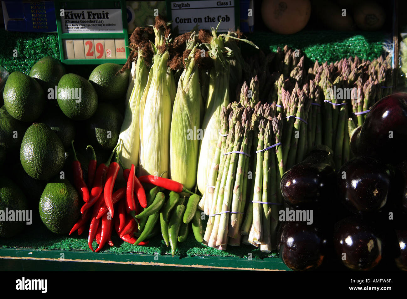 Fruit and vegetable display St Ives Cornwall UK Stock Photo - Alamy