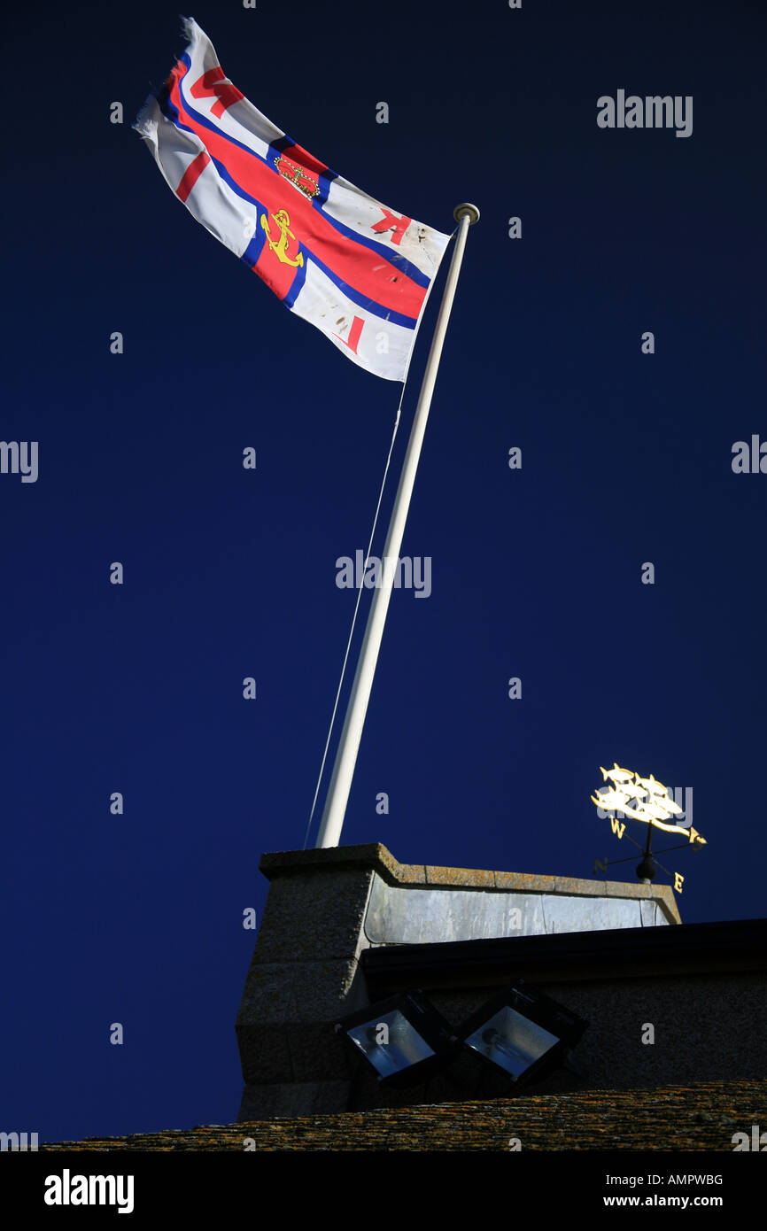RNLI flag St Ives Cornwall UK Stock Photo - Alamy