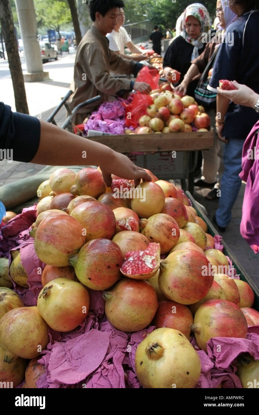 Fruits seller in Beijing, China Stock Photo - Alamy