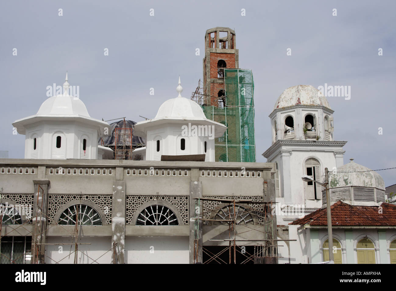 An old historic mosque under restoration in Malaysia Stock Photo - Alamy