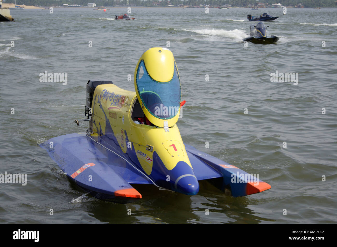 Formula 3000 power boat in Terengganu, Malaysia Stock Photo - Alamy