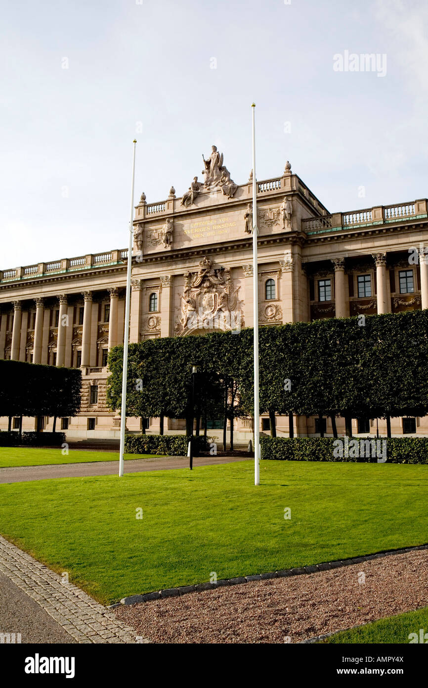 Swedish Parliament Stockholm Sweden Stock Photo - Alamy