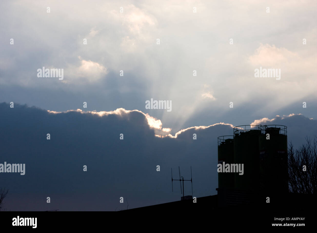 Every cloud has a silver lining Stock Photo - Alamy
