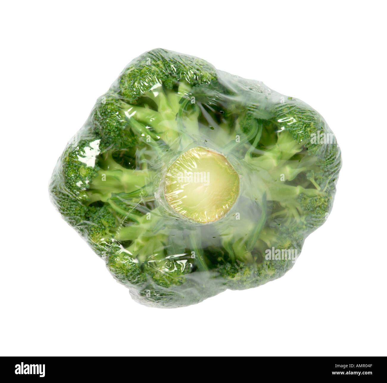Shrink wrapped broccoli Stock Photo - Alamy