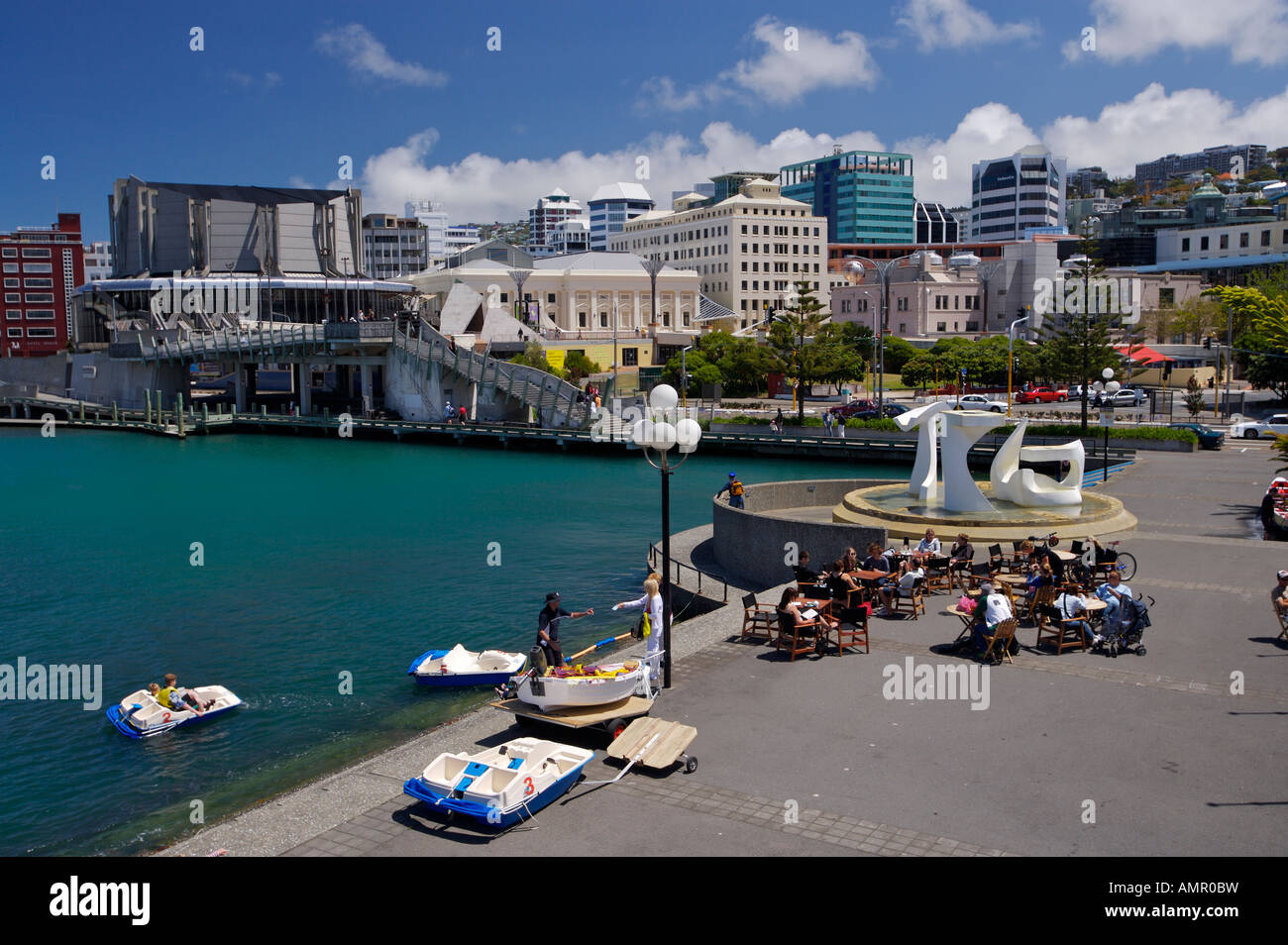 Wellington Waterfront, Wellington, North Island, New Zealand Stock ...
