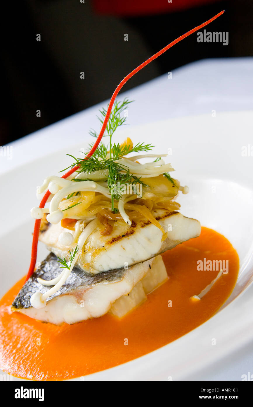 Hi resolution food image in Restaurant Fish Plate Stock Photo - Alamy
