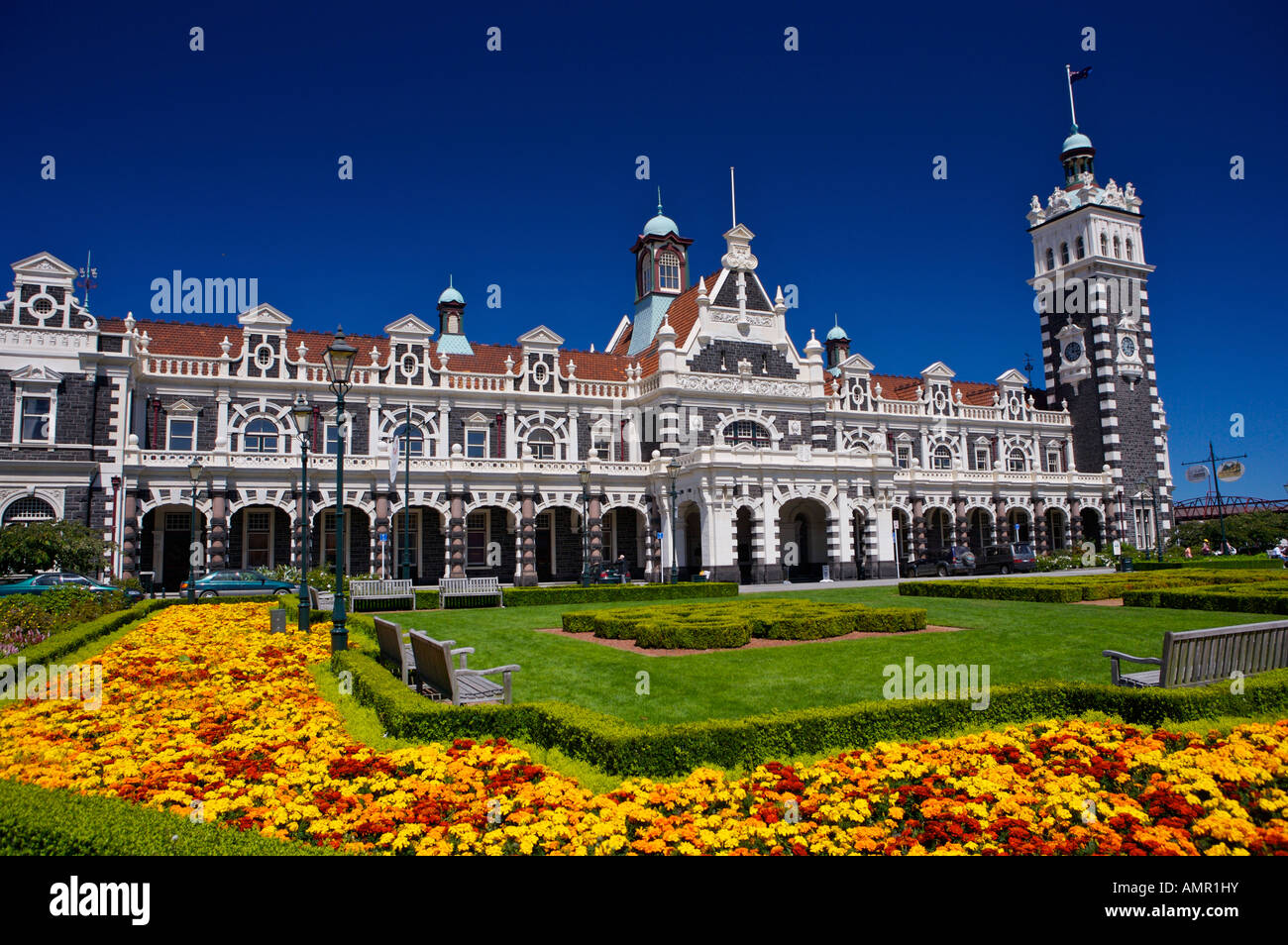 Dunedin Railway Station opened in 1906, Dunedin City, Otago, East Coast ...