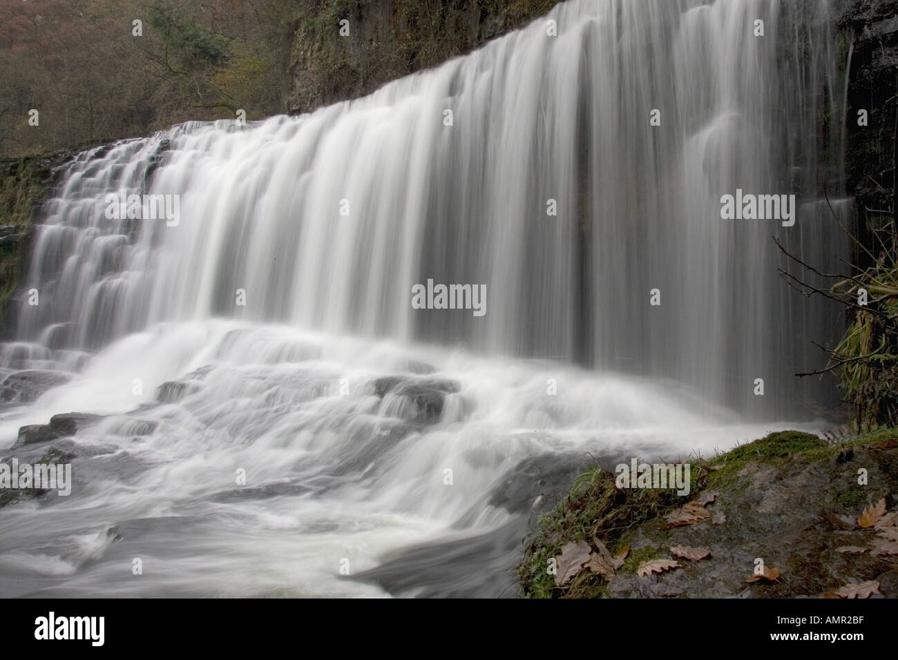 Sgwd y Pannwr waterfall, South Wales.UK Stock Photo - Alamy