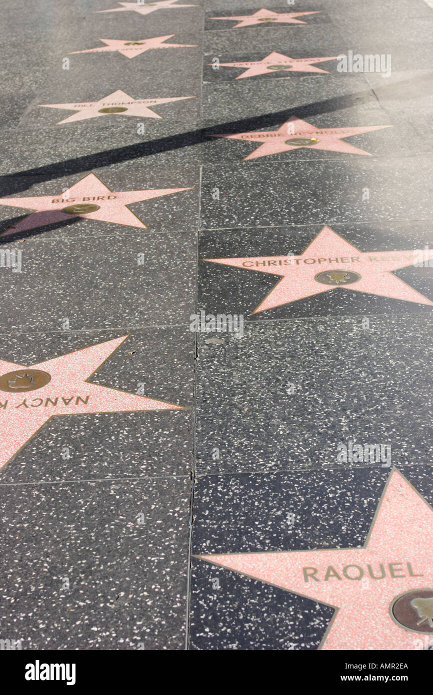 Stars Hollywood Walk of Fame HollyWood Boulevard Hollywood Los Angeles ...