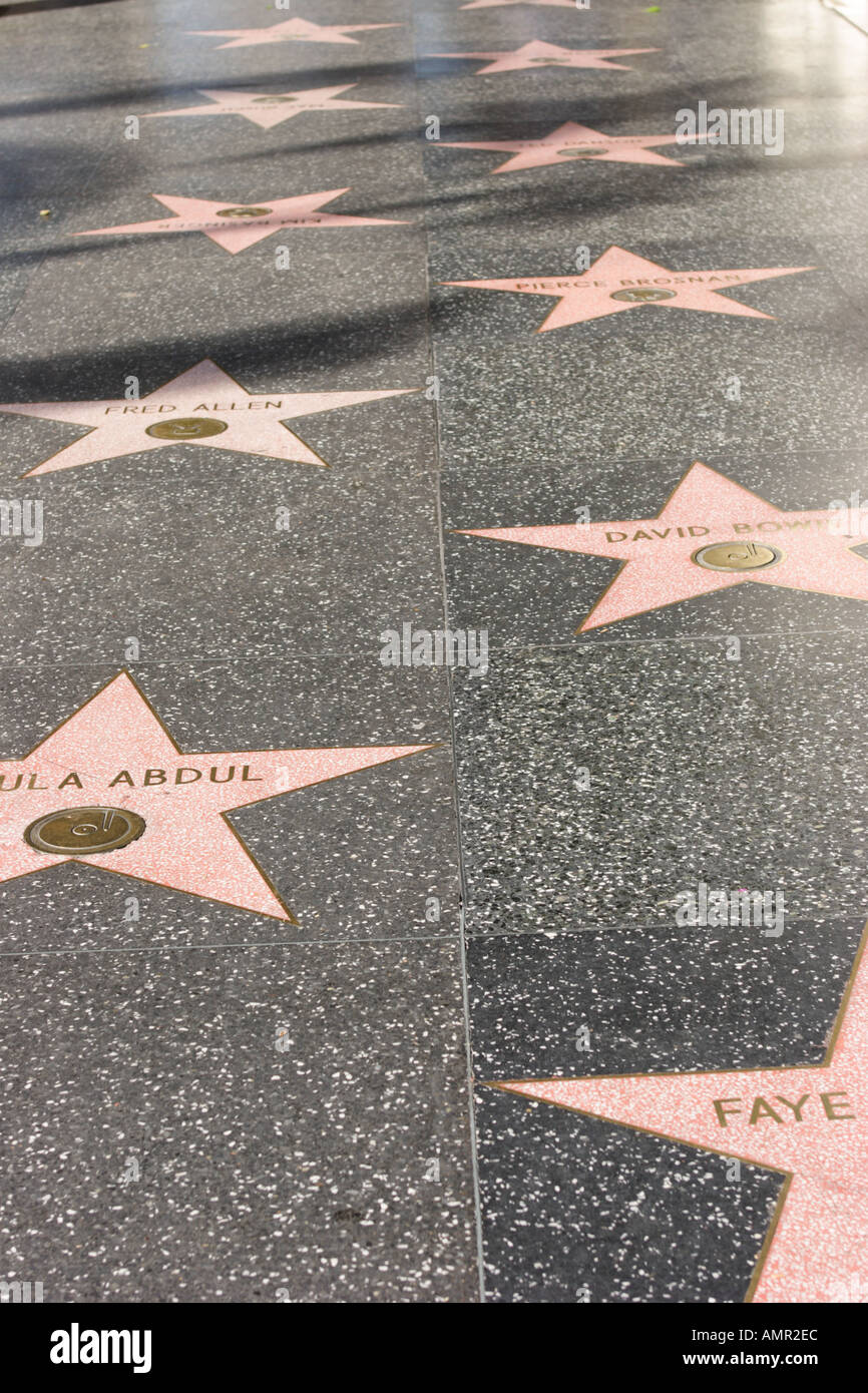 Stars Hollywood Walk of Fame Hollywood Boulevard Hollywood Los Angeles ...
