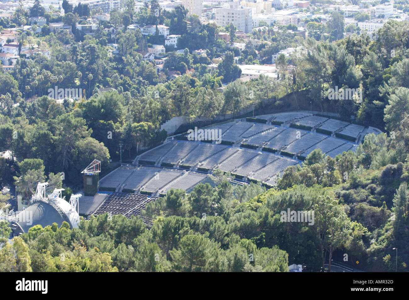 Hollywood bowl aerial hi-res stock photography and images - Alamy