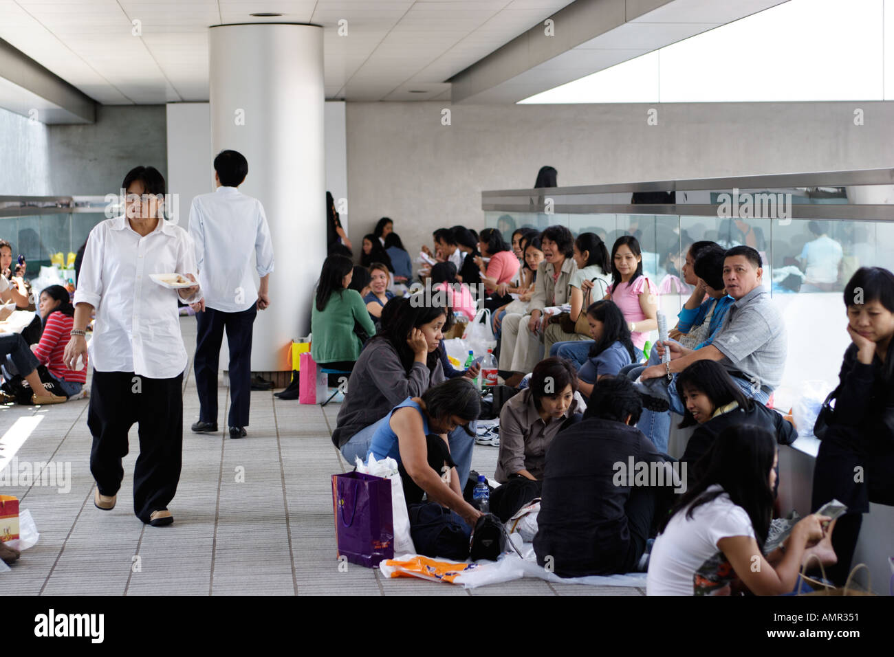 Domestic Helpers from the Philippines Congregate in Central On Sunday ...