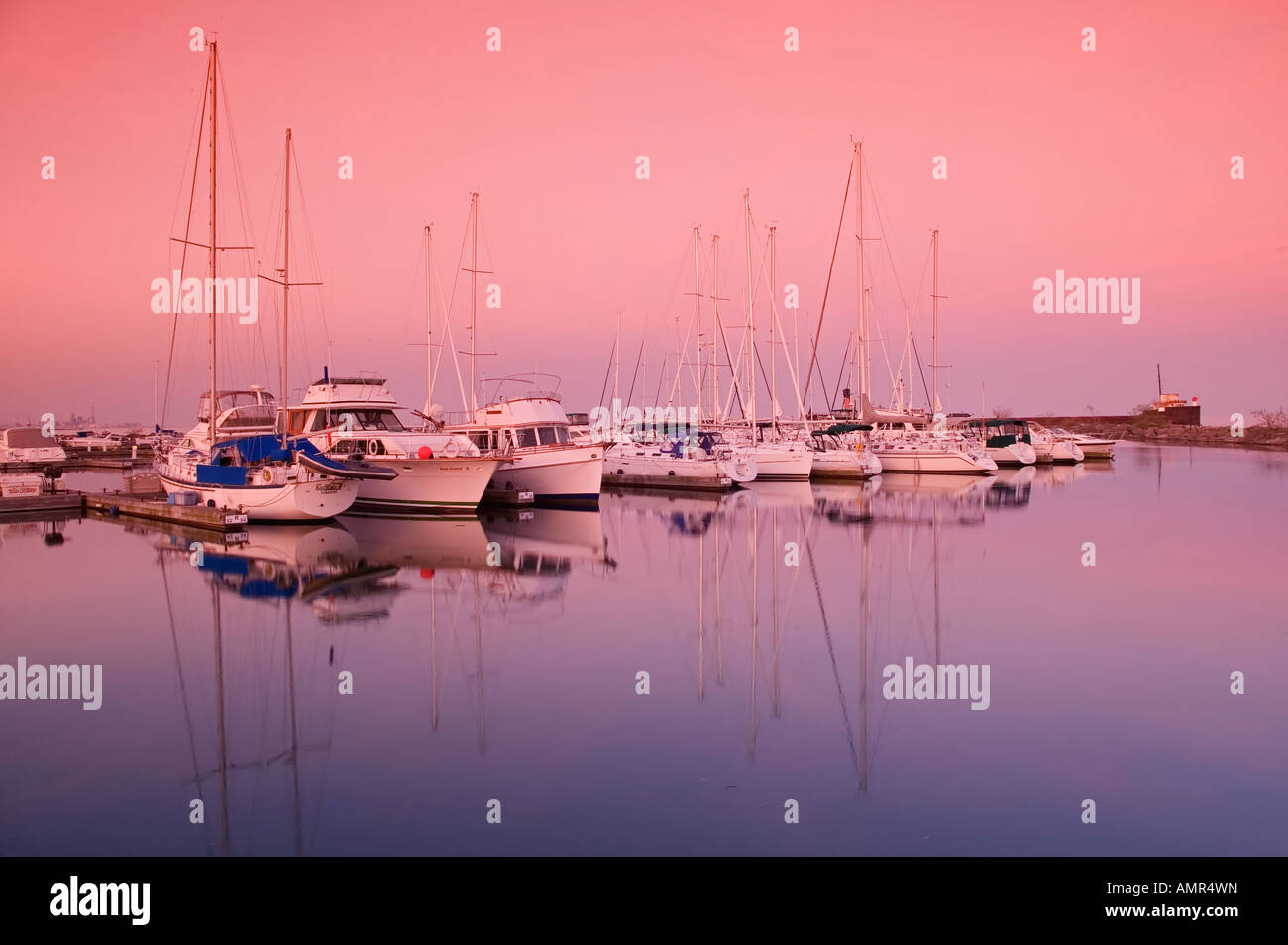 The Port Credit Marina is situated at the mouth of the Credit River ...