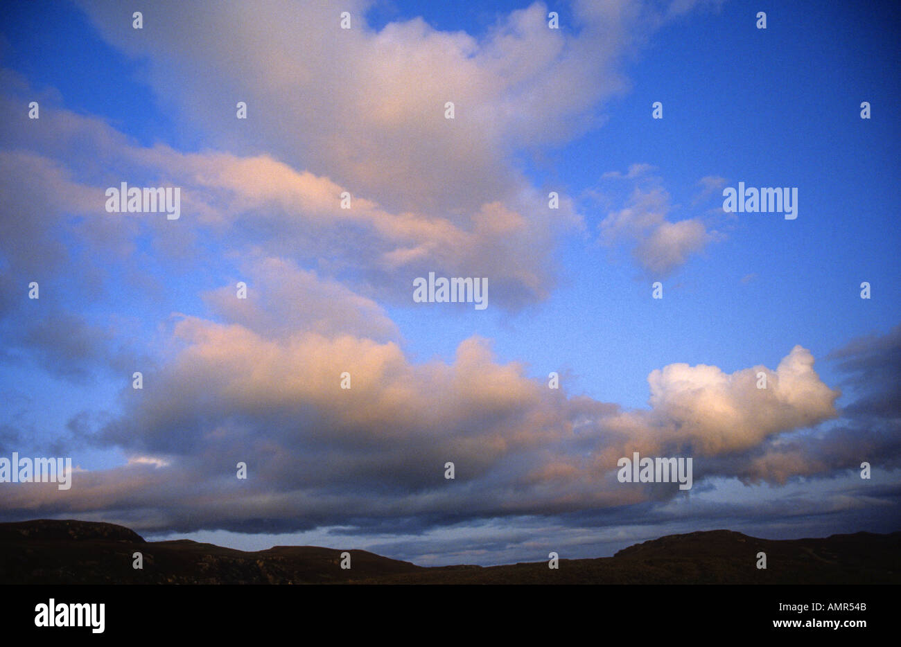evening dawn cumulus cloud formation Stock Photo - Alamy