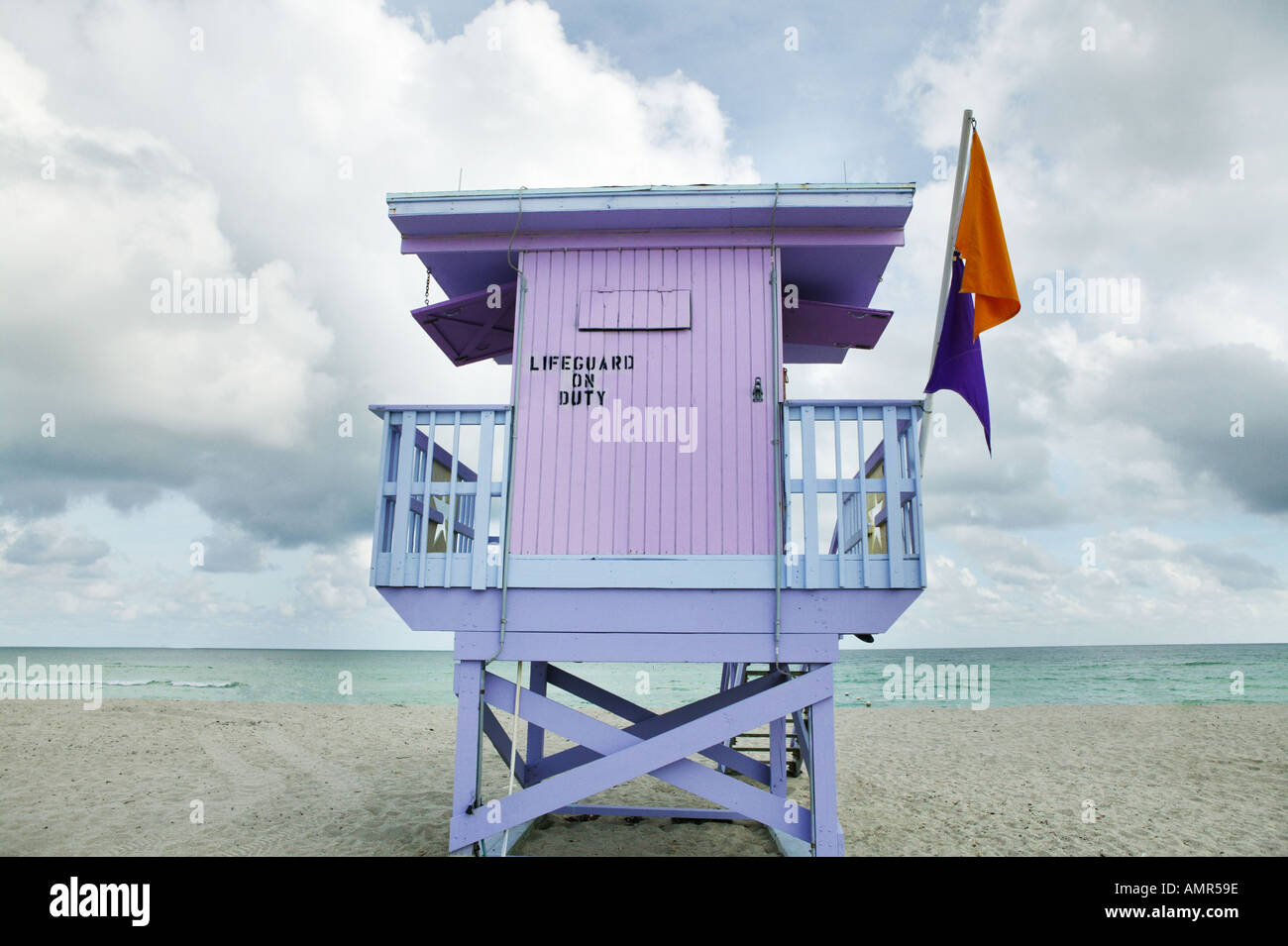 Lifeguard hut on the beach Stock Photo - Alamy