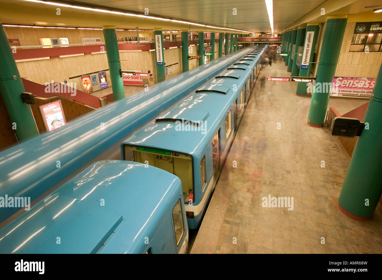 metro, subway, montreal city, Quebec, Canada Stock Photo - Alamy