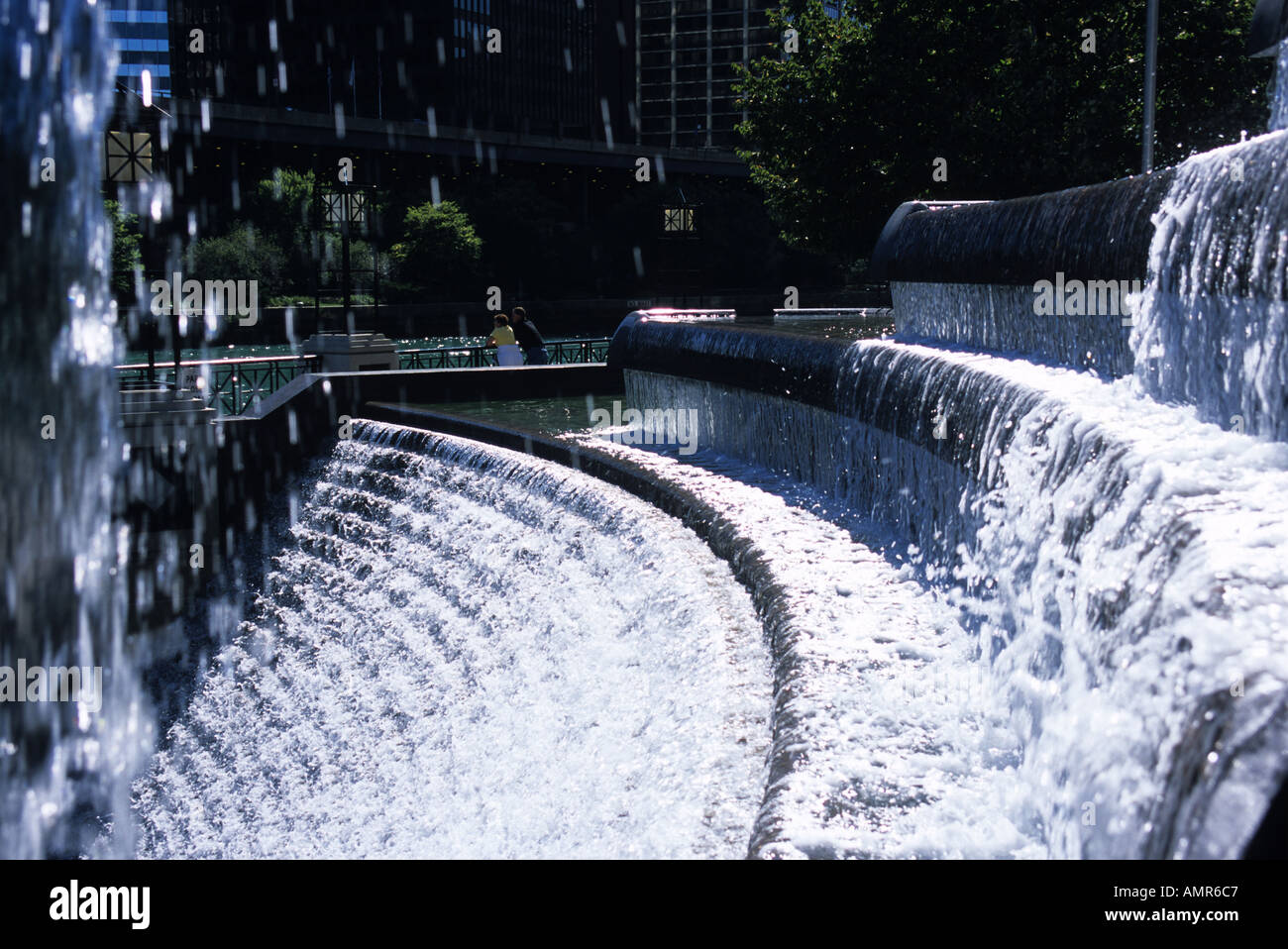 Chicago Water fountain along the Chicago River Stock Photo - Alamy