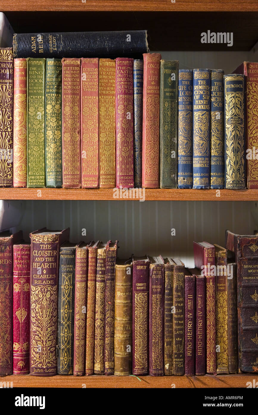 Book spines hi-res stock photography and images - Alamy