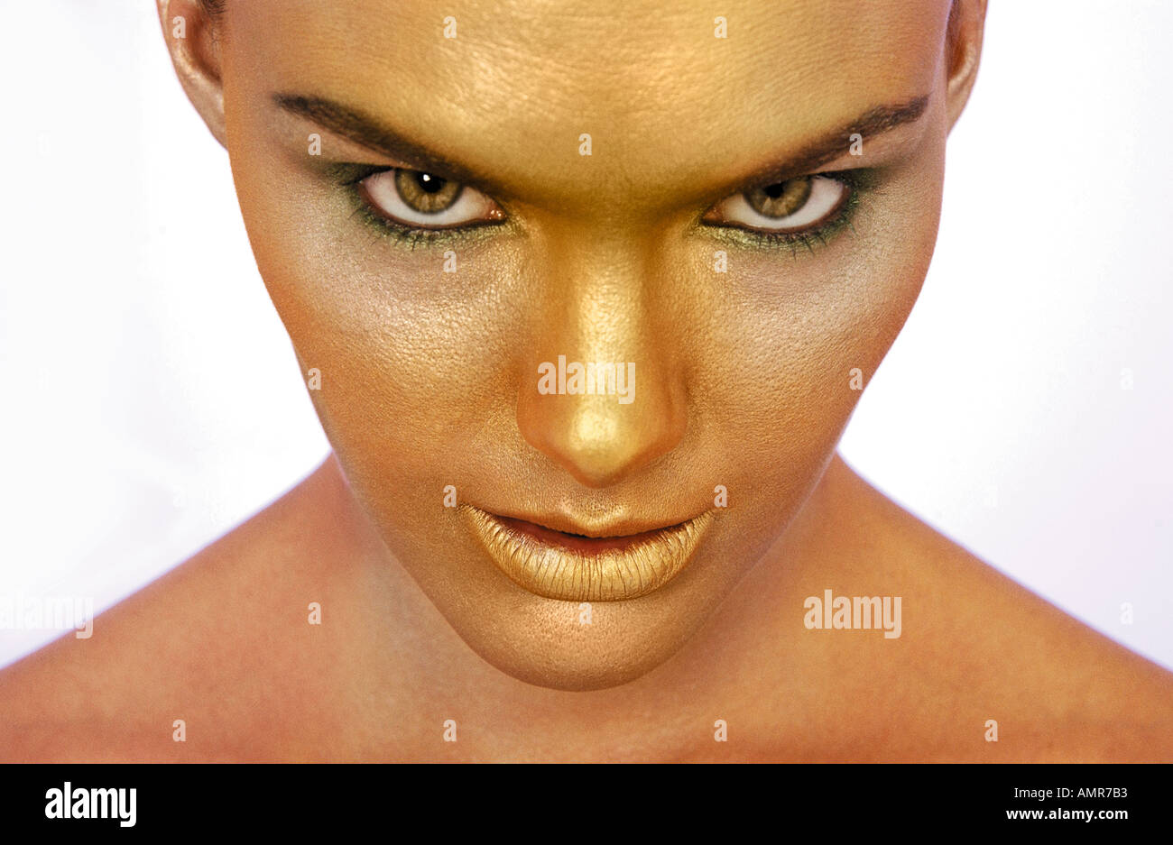 Gold face hi-res stock photography and images - Alamy