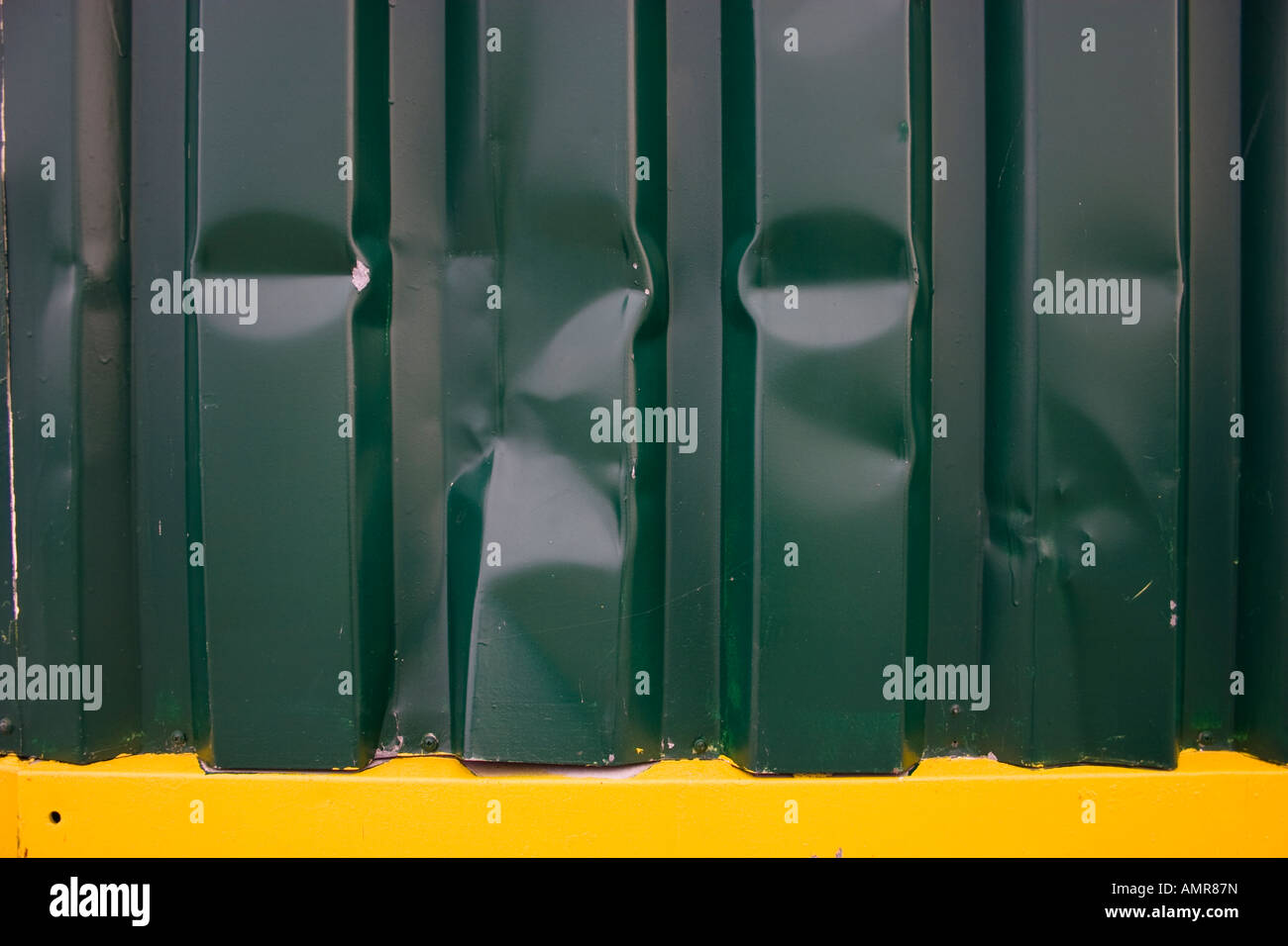 Damaged container detail Stock Photo - Alamy