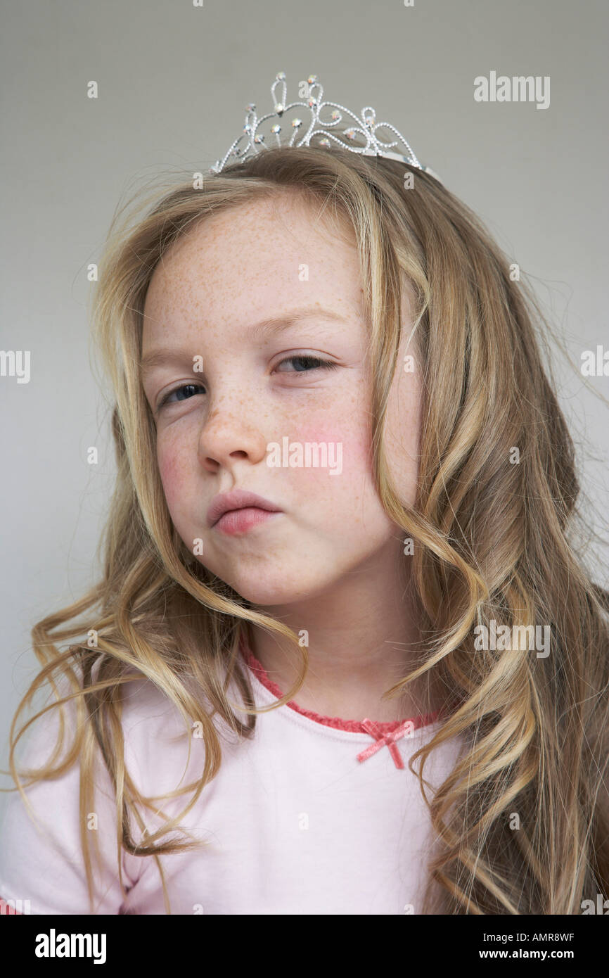 Portrait of Angry Girl Stock Photo - Alamy