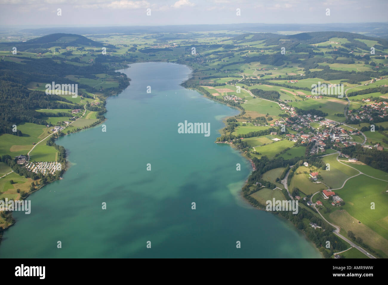 aerial view lake Irr Stock Photo - Alamy
