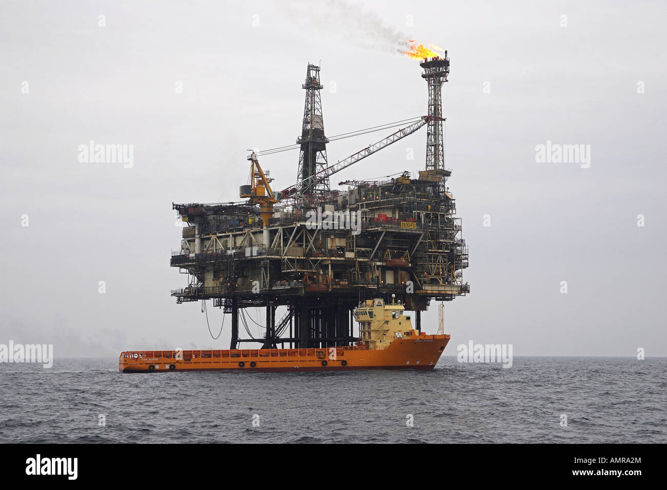 Toisa Intrepid at forties delta platform Stock Photo - Alamy