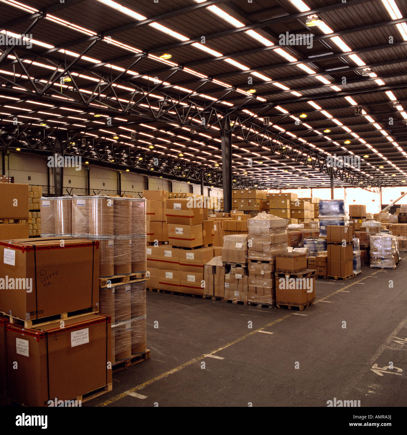 Stockroom with boxes hi-res stock photography and images - Alamy