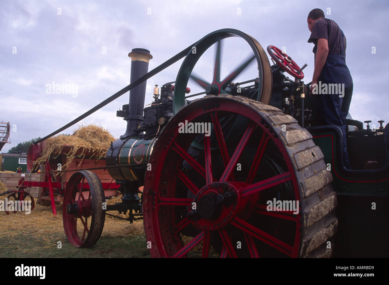 Traction engine working Stock Photo - Alamy