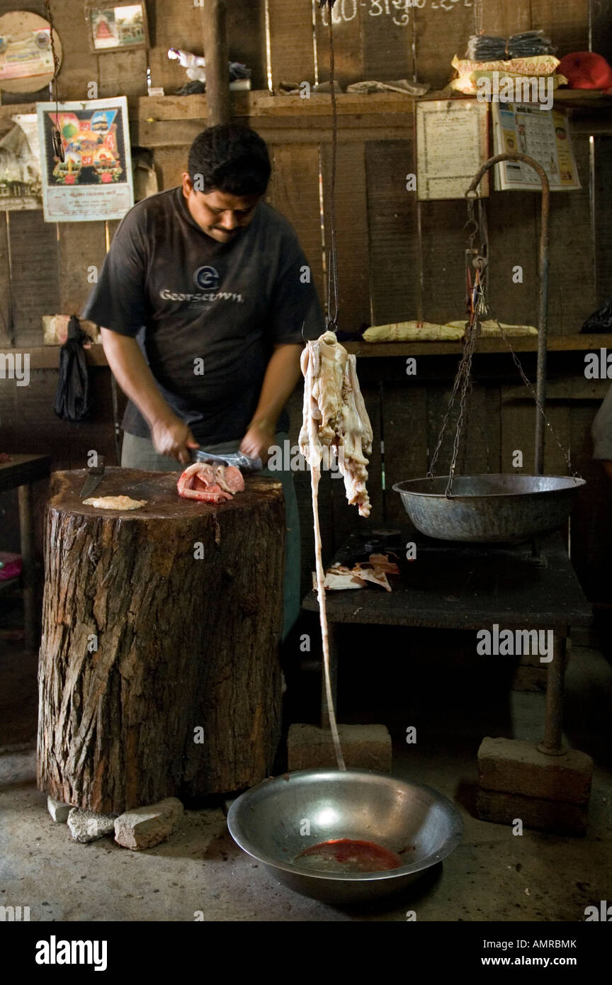 Indian butcher hi-res stock photography and images - Alamy