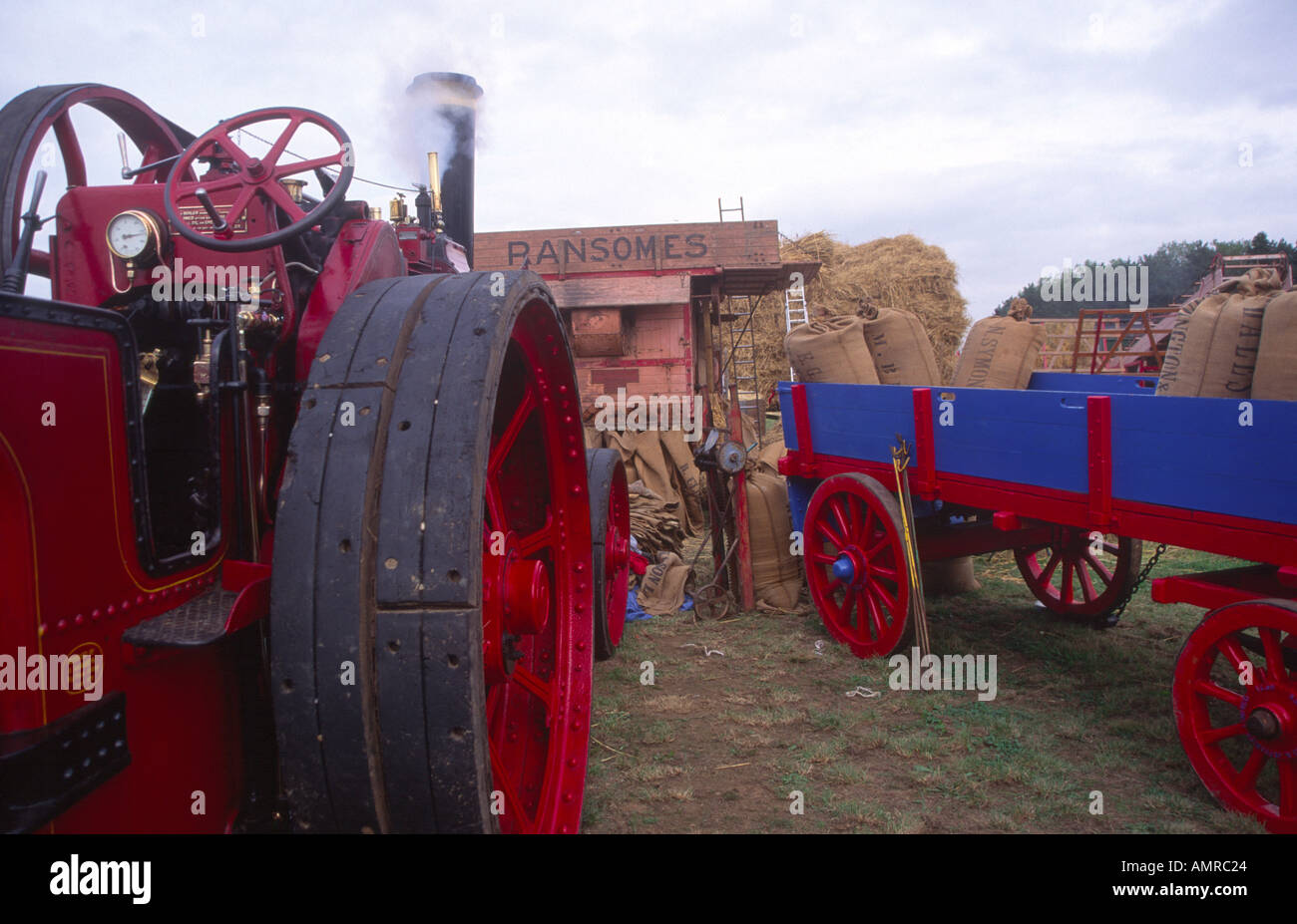 Traction engine working Stock Photo - Alamy