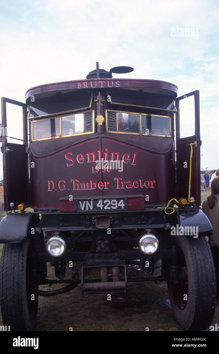 Old steam powered lorry Stock Photo - Alamy